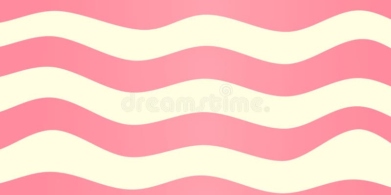Candy Striped Background. Texture with Pink Caramel Waves Stock Vector ...