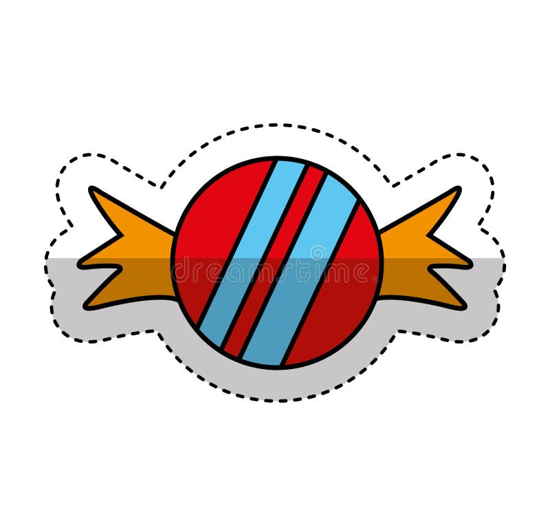 Candy sweet drawing icon stock vector. Illustration of swirl - 87034605