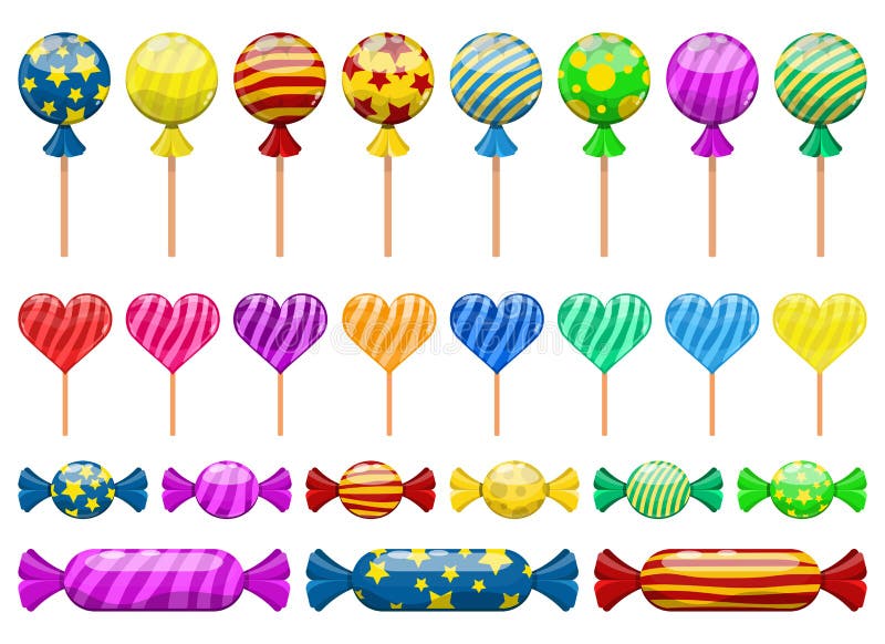 Candy Sweet Vector Design Illustration Isolated on White Background ...