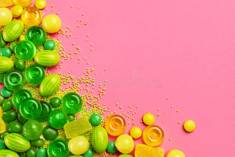 Candy and Sweets. Sugar Candies on Background Stock Photo - Image of ...