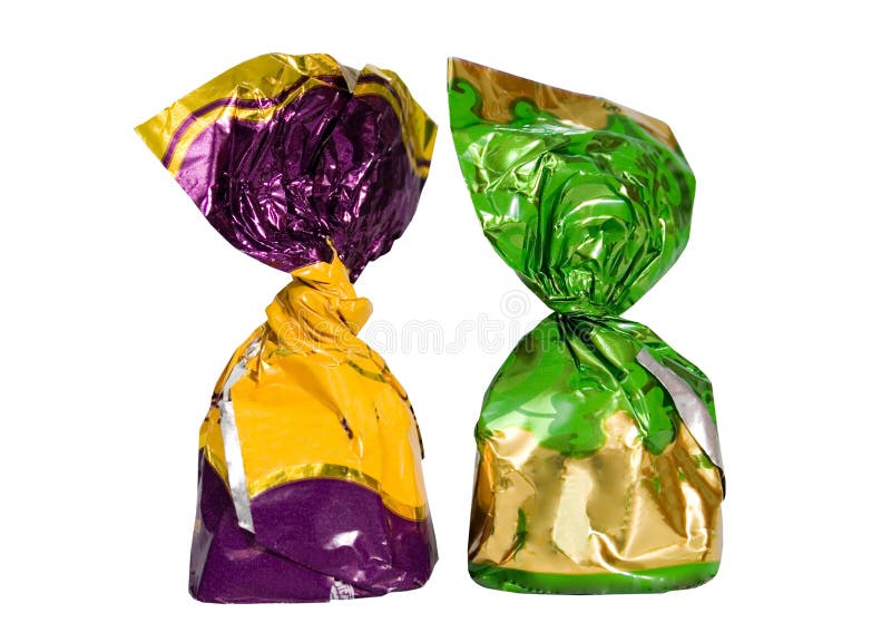 Candy Wrapped in Pink Foil stock photo. Image of aluminum - 23527980