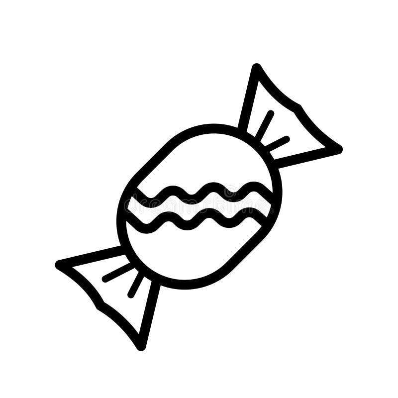 Candy, Sweets - Vector Icon Stock Vector - Illustration of wrapped ...