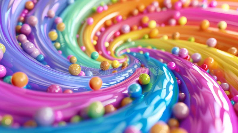 Candy Swirl Background Colorful Candy Stock Illustration - Illustration ...