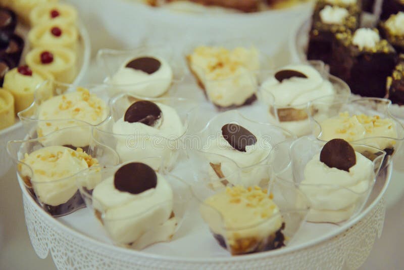 Candy Bar Table with Sweets Stock Photo - Image of sweet, types: 303710026