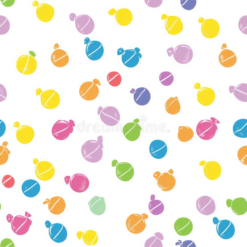 A Candy-themed Dot Pattern, Where Each Dot Looks Like a Tiny Wrapped ...