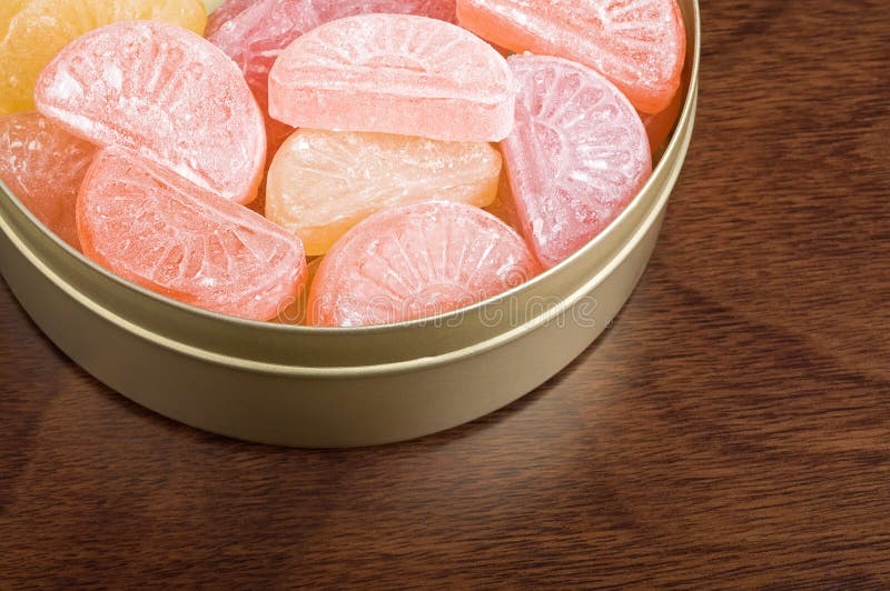 Candy in a tin. stock photo. Image of flavor, suck, candy - 35492966