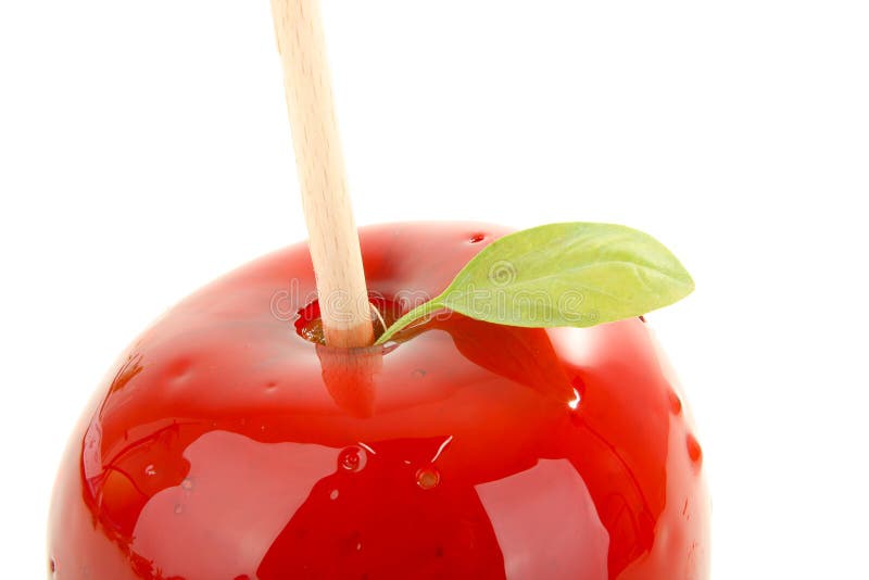 Isolated toffee apple stock image. Image of unhealthy - 15261933