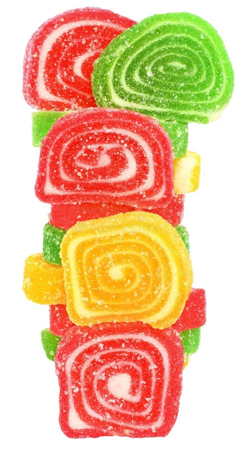 Candy tower isolated stock image. Image of isolated - 106545405