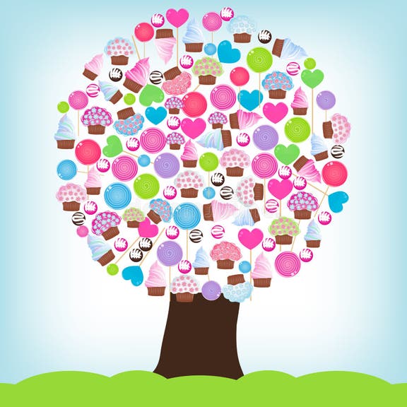 Birthday Candy Tree Stock Illustrations – 3,512 Birthday Candy Tree ...