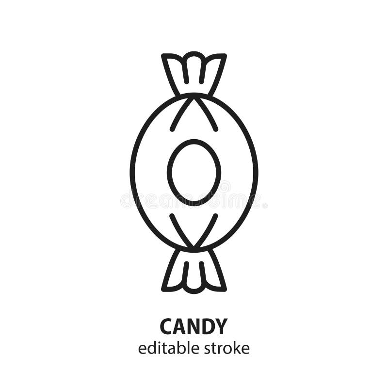 Editable Stroke Sweets Candy Stock Illustrations – 313 Editable Stroke ...