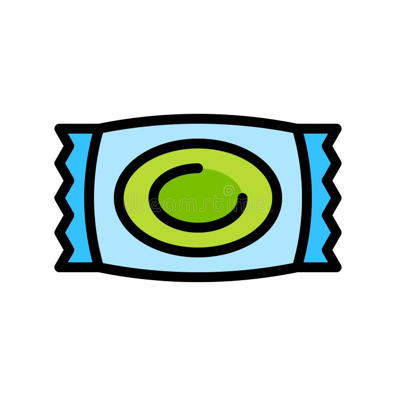 Candy Jar Vector Illustration, Filled Style Icon Editable Outline Stock ...