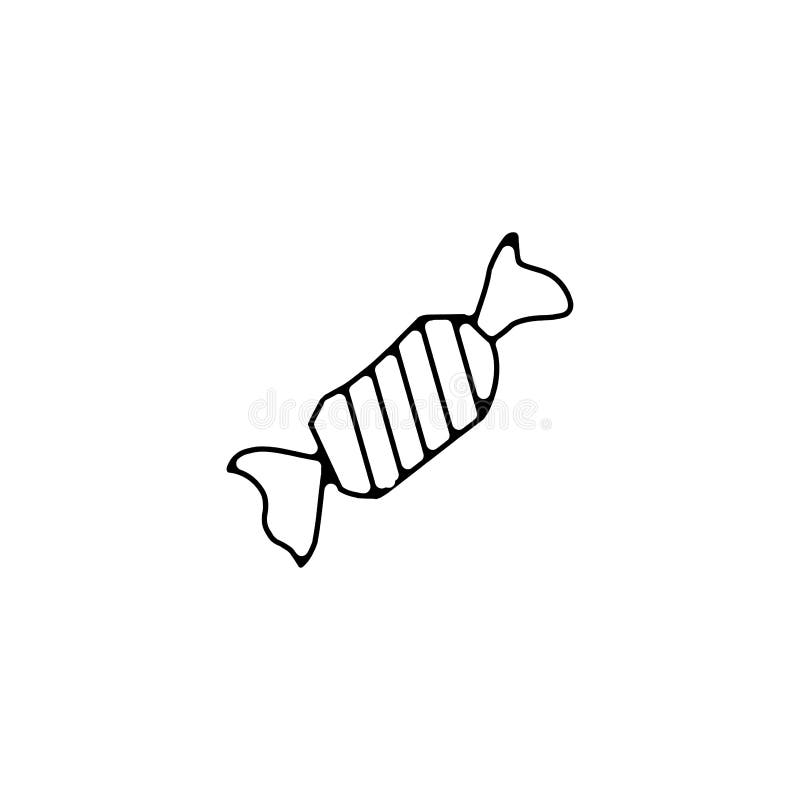 Candy Thin Line Icon. Candy Linear Outline Icon Stock Vector ...