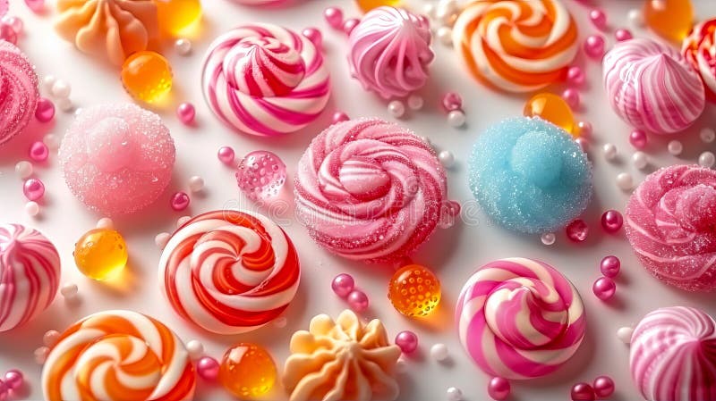 Candy Wallpapers. Pink Candy on a Pink Background Stock Photo - Image ...