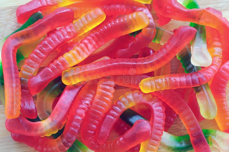 Candy worms stock photo. Image of vibrant, gumi, unhealthy - 28415424