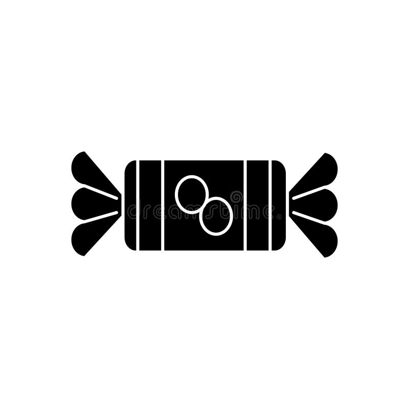 Candy in Red Wrap Icon Circle Stock Vector - Illustration of holiday ...