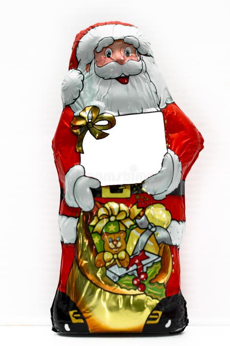 Candy Wrapped in Santa Claus Stock Photo - Image of isolated, wrapper ...