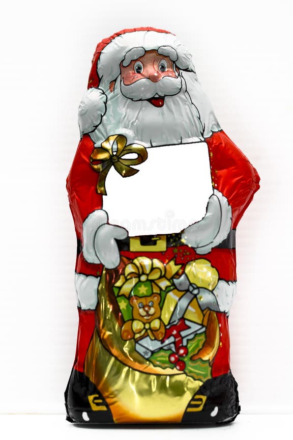 Candy Wrapped in Santa Claus Stock Photo - Image of isolated, wrapper ...