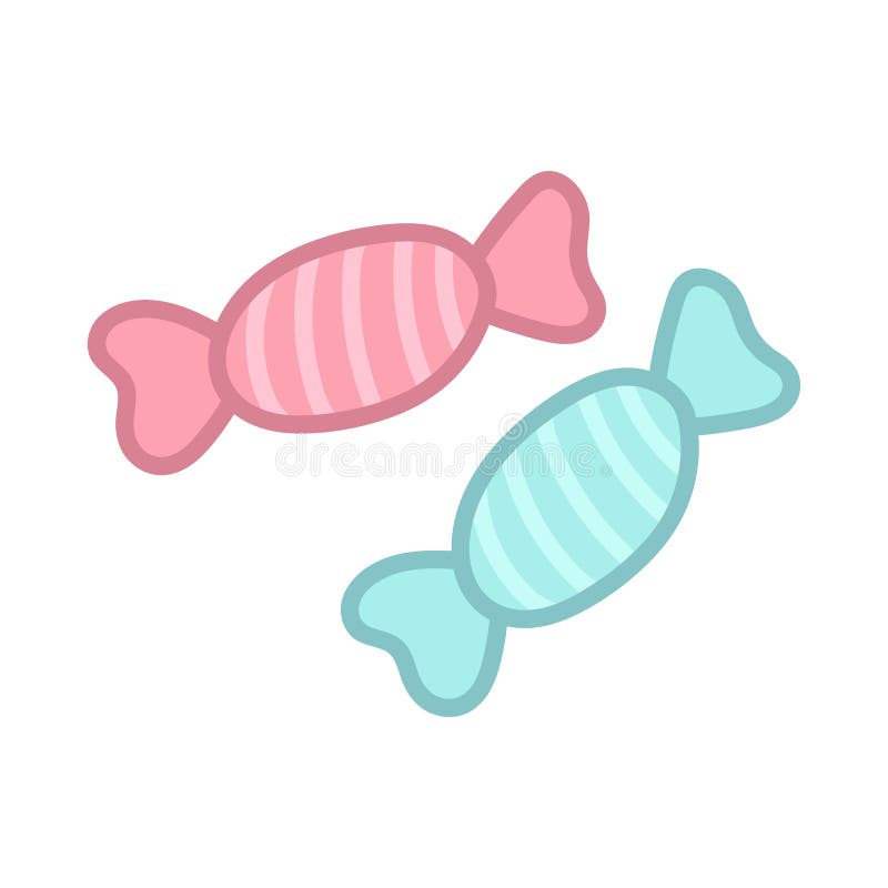 Candy Wrapper in Cartoon Style. Hand Drawn Illustration Stock Vector ...