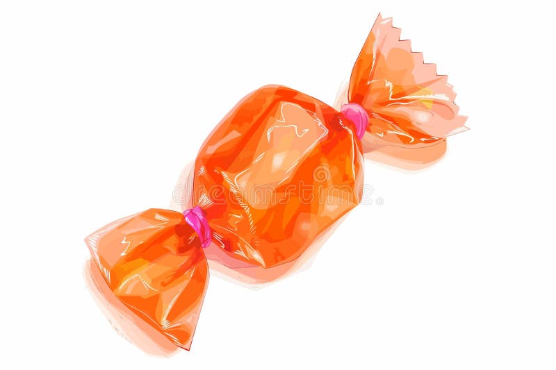 Candy in a Wrapper Isolated Illustration Stock Vector - Illustration of ...