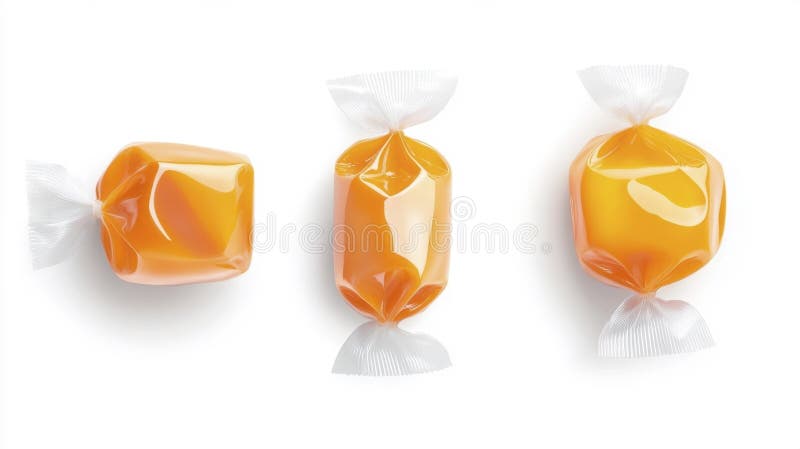 Candy Wrapper Packing Isolated on White Background Stock Illustration ...