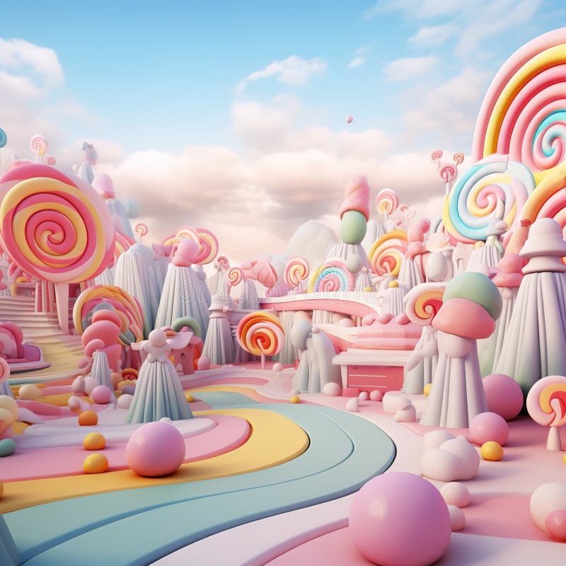 Candyland Very Beautiful Rainbow Pieces Of Candy Pastel Colors