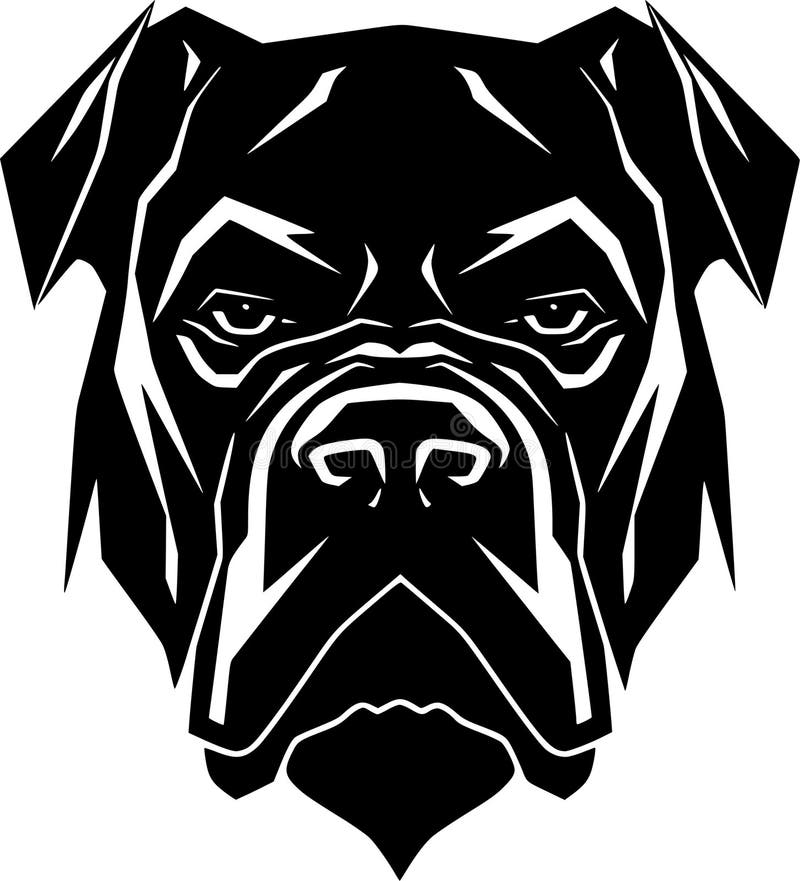 Cane Corso - Minimalist and Flat Logo - Vector Illustration Stock ...