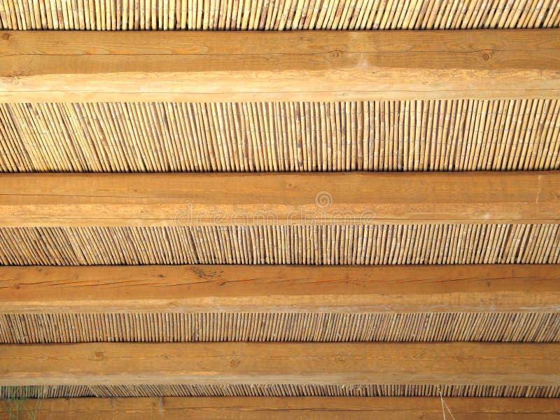 Cane Roof Pattern stock photo. Image of beam, yard, house - 175124