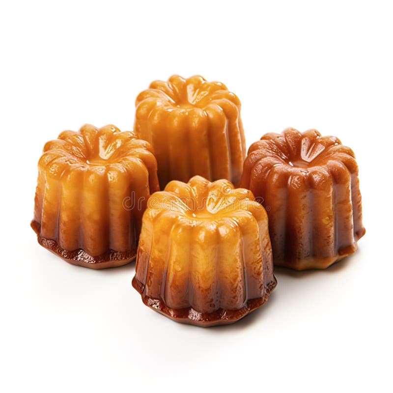 Canele White Background, Generative AI Stock Illustration ...