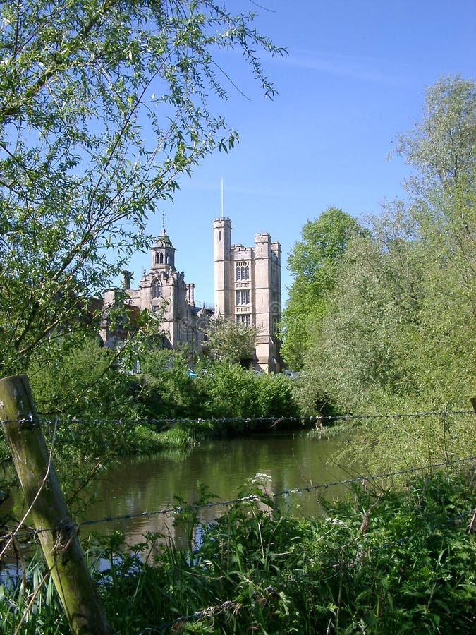 Canford School stock photo. Image of trees, gothic, water - 25738668