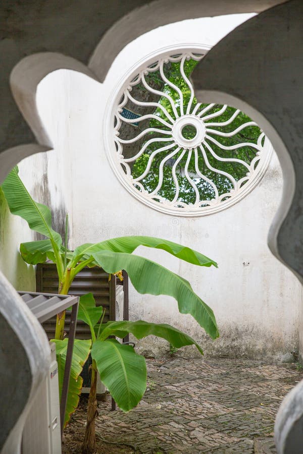 Suzhou UNESCO Garden Window, Canglang Pavilion, Suzhou, China Stock ...