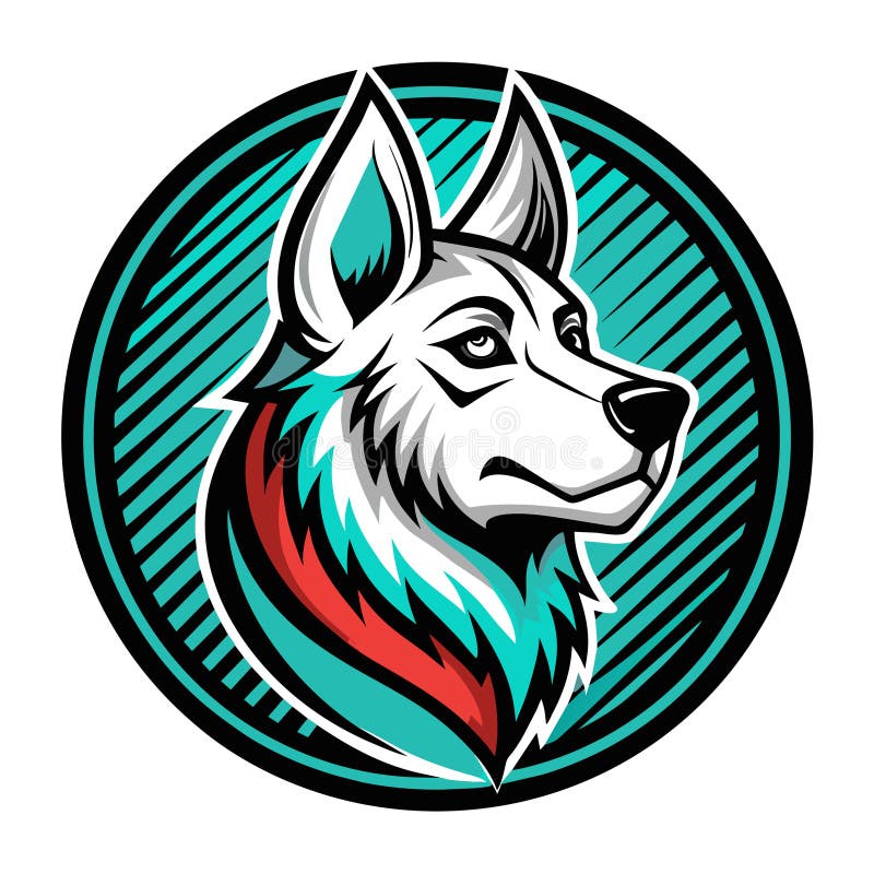 Canine Charm: Circle Vector Art of a Dog Logo Icon Stock Vector ...