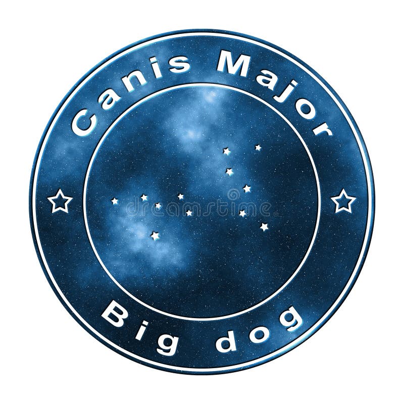 Canis Major Star Constellation, Greater Dog Constellation Stock ...