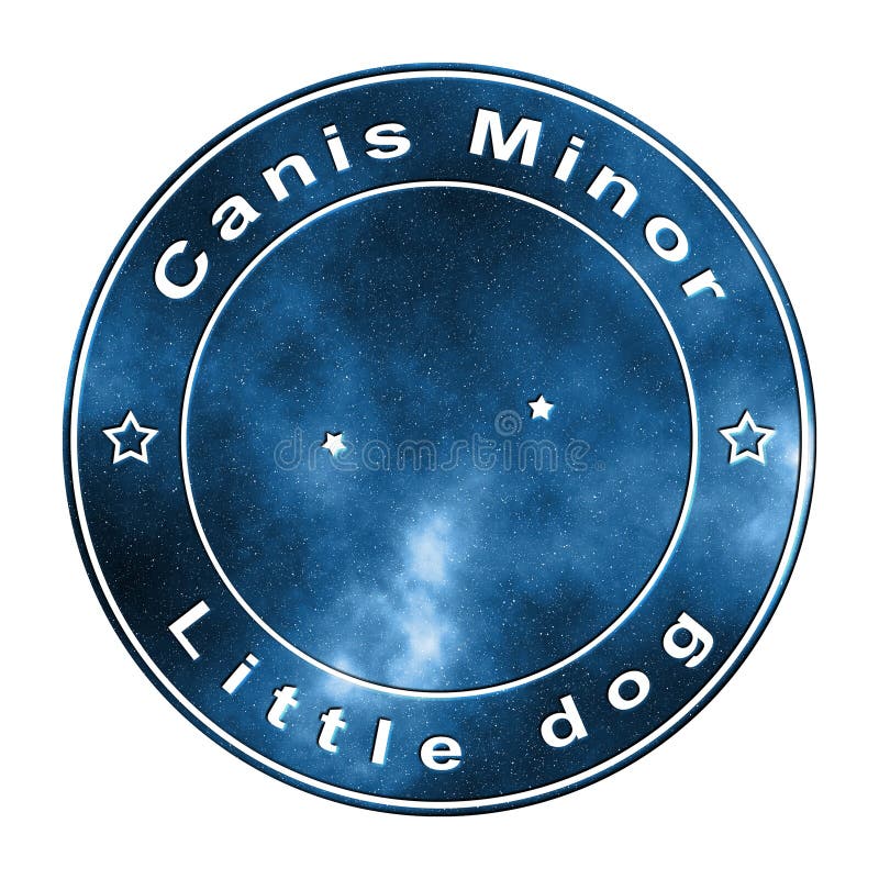 Canis Minor Star Constellation, Lesser Dog Constellation Stock ...