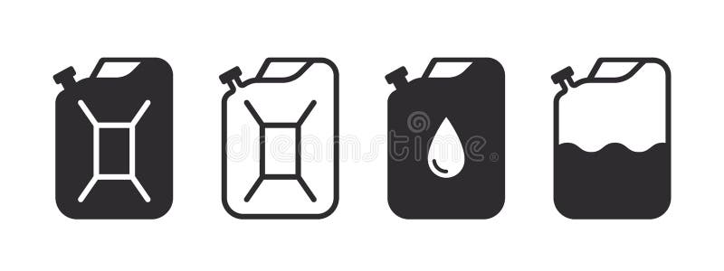 Canister Icon. Fuel Tank Icon. Fuel Can Badges Stock Vector ...