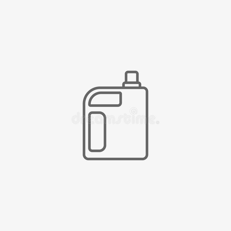 Canister vector icon stock vector. Illustration of bottle - 107118748