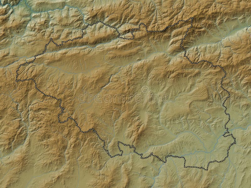 Cankiri, Turkiye. Physical. No Legend Stock Illustration - Illustration ...