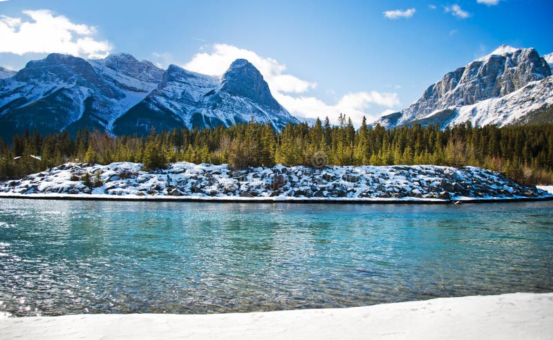 Canmore stock photo. Image of mountain, canmore, snow - 69477786