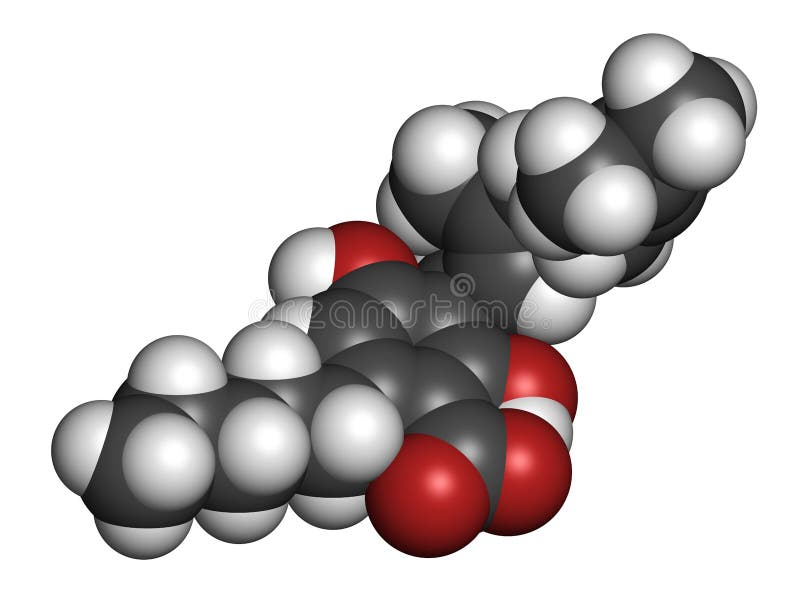 Cannabigerolic Acid or CBGA Cannabinoid Molecule. 3D Rendering Stock ...