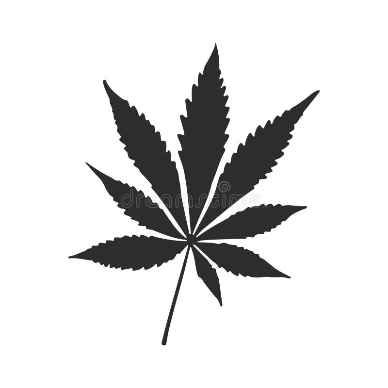Marijuana Leaf Silhouette Illustrations & Vectors Stock Vector ...