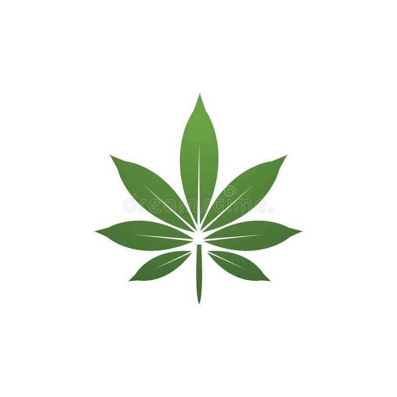 Cannabis Leaf Symbol and Icon Stock Vector - Illustration of hemp ...