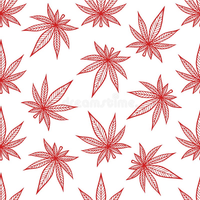 Cannabis pattern stock vector. Illustration of marijuana - 117046035