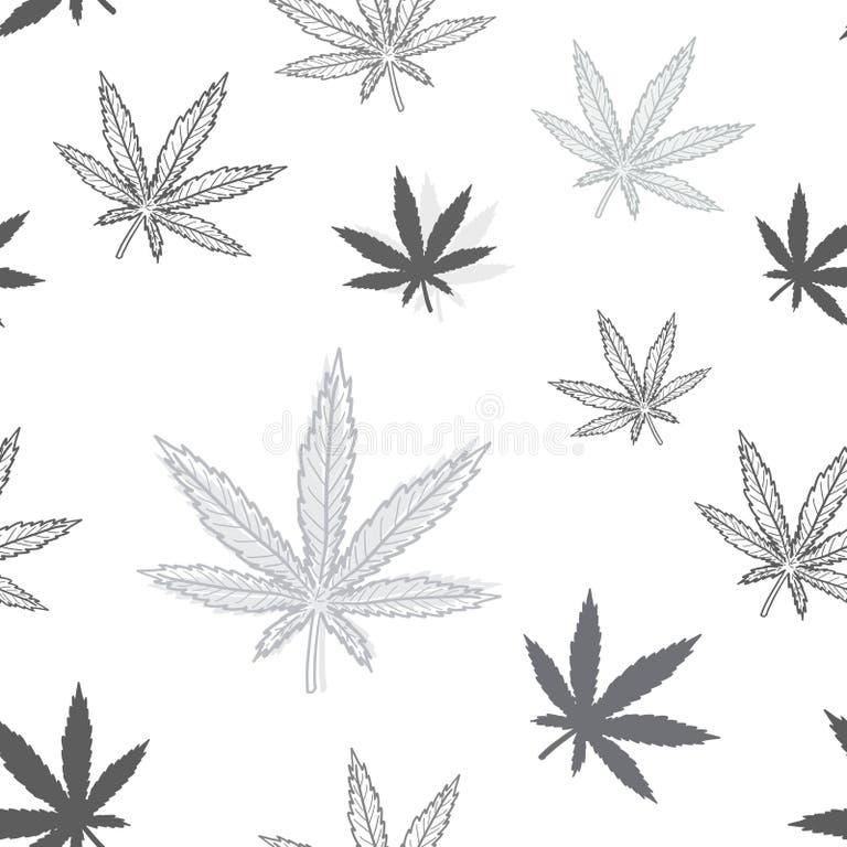 Marijuana leaf pattern stock vector. Illustration of leaf - 177365328