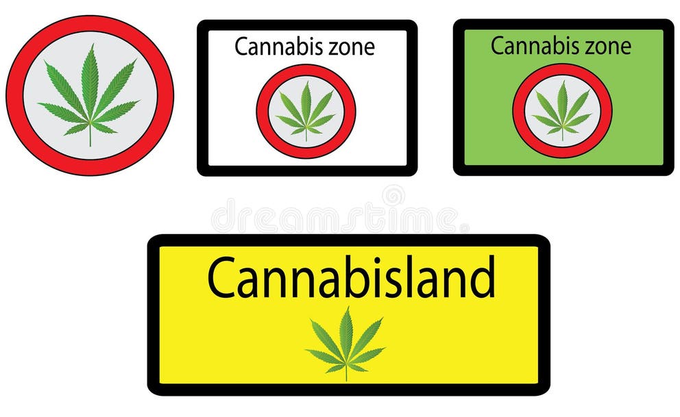 Cannabis signs stock vector. Illustration of leaves, agriculture - 42551052