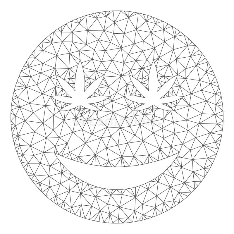 Cannabis Smiley Smile Polygonal Frame Vector Mesh Illustration Stock ... Cannabis Smiley Smile Polygonal Frame Vector Mesh Illustration Stock ...