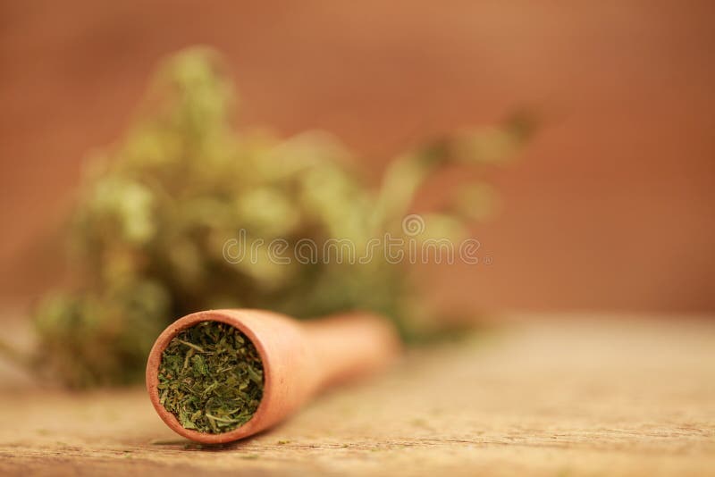 Hemp Cannabis and Smoking Pipe in India Stock Photo - Image of bong ...