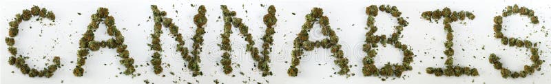 Cannabis Spelled with Marijuana Stock Photo - Image of party, drugs ...
