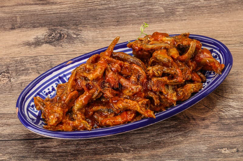 Canned Anchovy in Tomato Sauce Stock Image - Image of anchovies ...