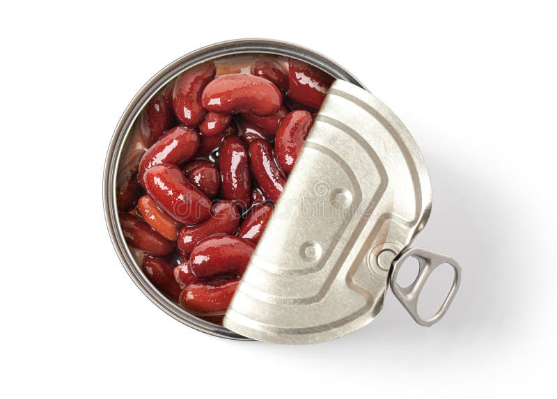 Canned Beans in a Can Top View Stock Image - Image of view, sweet ...