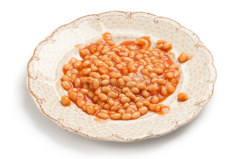 Baked Beans on a plate stock image. Image of tomato, sauce - 39797733