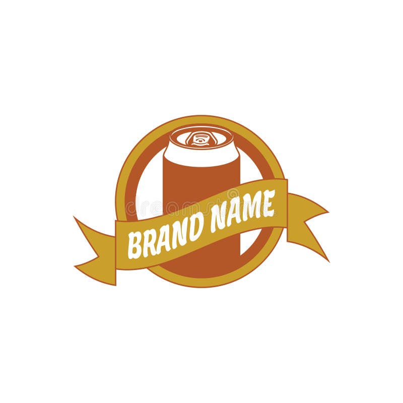 Canned Beer Logo Vector, Simple and Modern. Stock Vector - Illustration ...